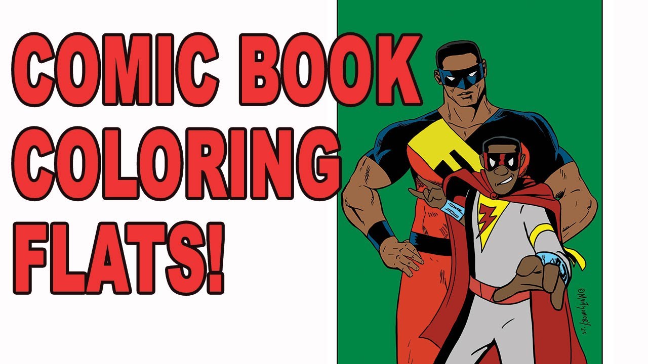Comic Book Flats Coloring, My Heroes - YouTube