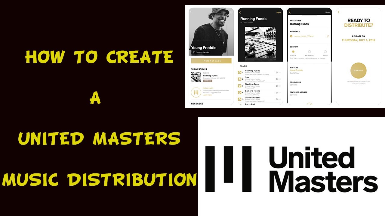How to create a united Masters music distribution Account for Artists ...
