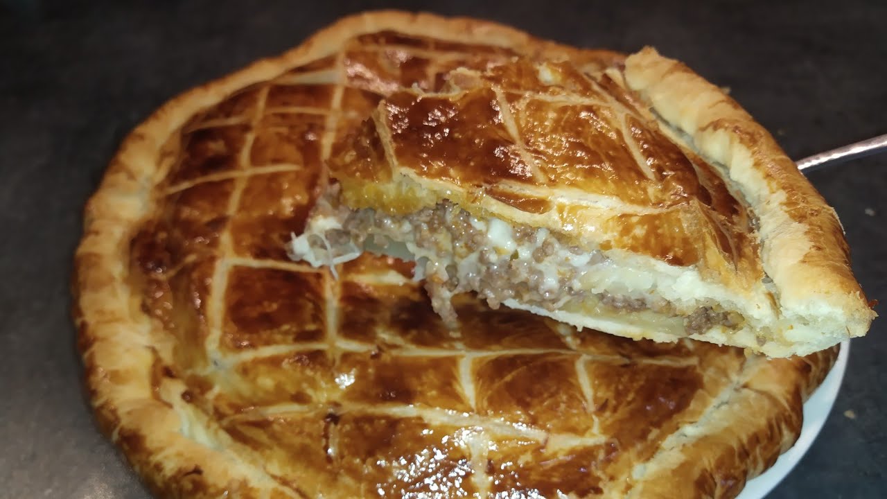 Tourte Viande Hachée Pomme De Terre Et Sauce Béchamel Facile Et Rapide