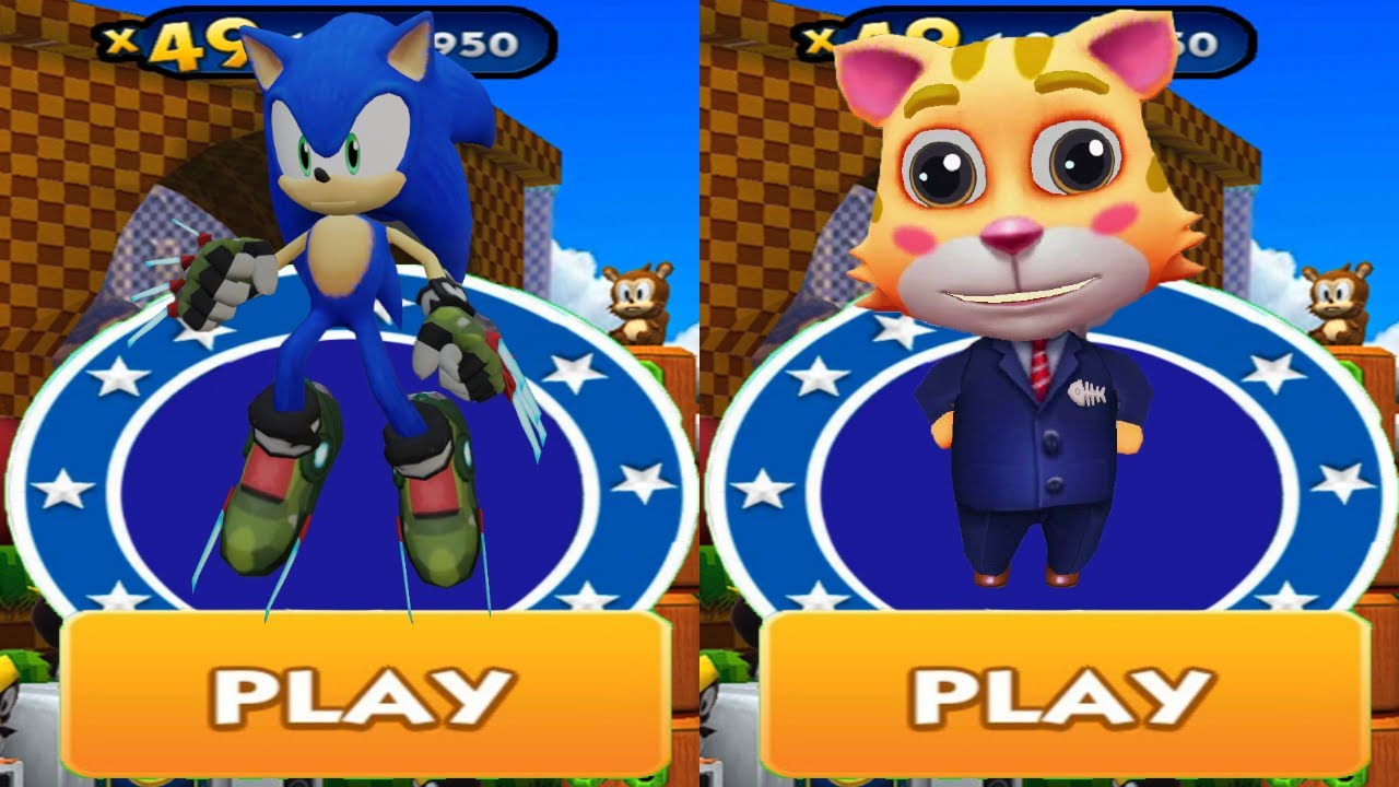 Sonic Prime Dash vs Cat Runner - Boscage Maze Sonic vs All Bosses ...