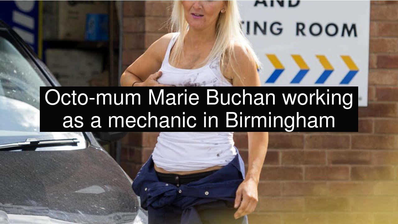 Octo-mum Marie Buchan working as a mechanic in Birmingham - YouTube