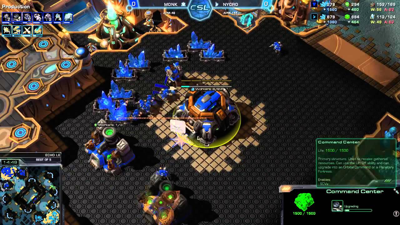 2015 Chobo Star League - Semifinal #1 - Nycro vs monk - YouTube