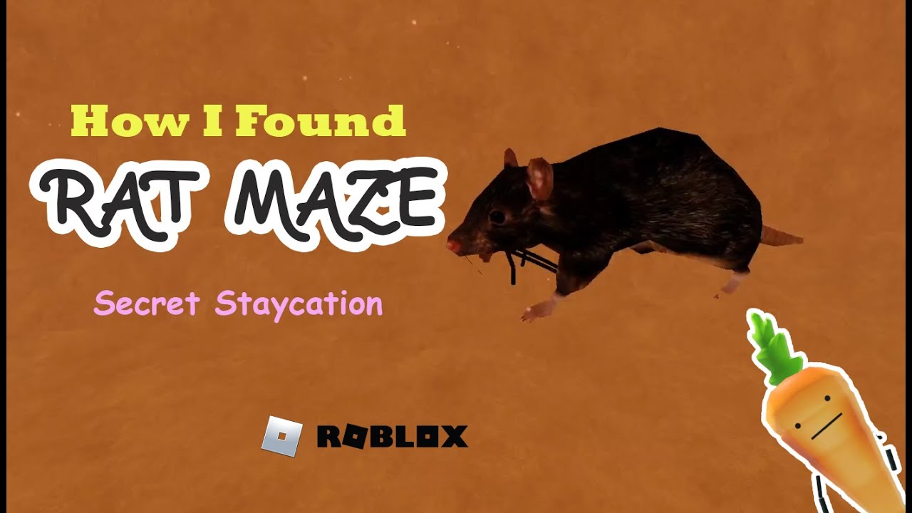 How I find Rat Maze | Roblox Secret Staycation - YouTube