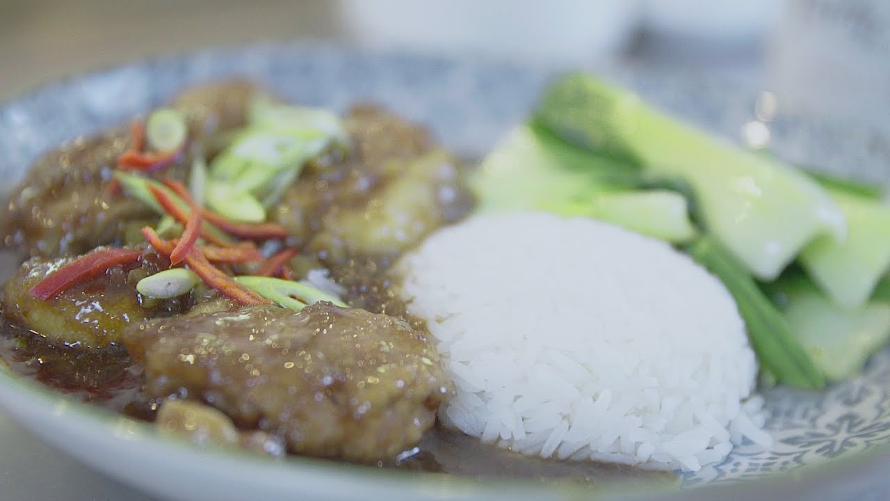 JAPANESE BRAISED DUCK w: Asian greens & rice - YouTube