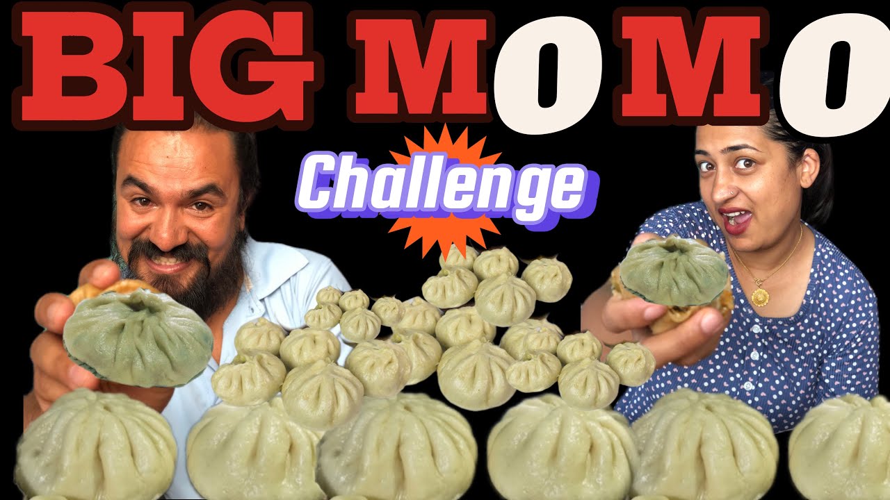Big momo eating challenge with anything punishment \babal ramailo vayo ...