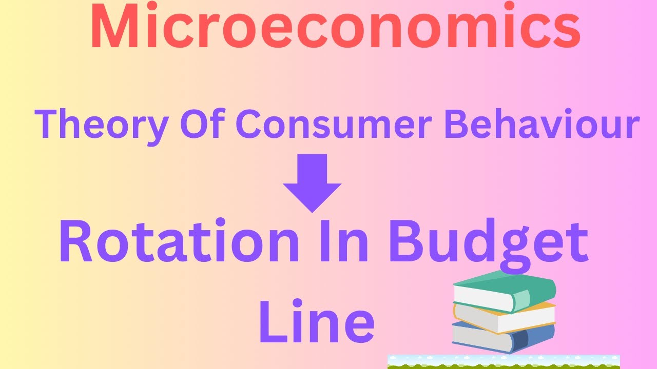 Class-11th, Microeconomics, Topic- Rotation of budget line - YouTube