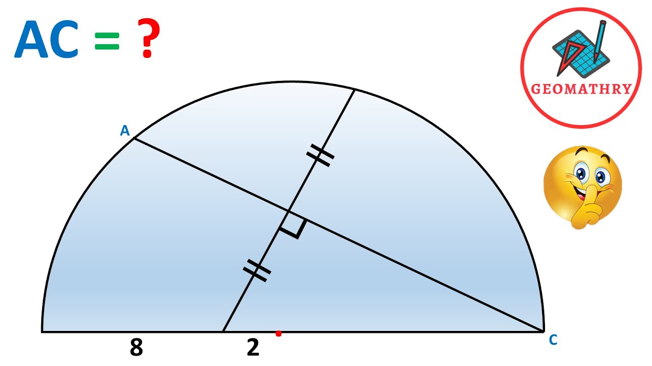 Finding the Missing Length in the Semicircle| 2 Methods - YouTube