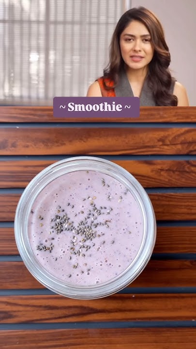 Trying Mrunal Thakur’s Smoothie Recipe - YouTube