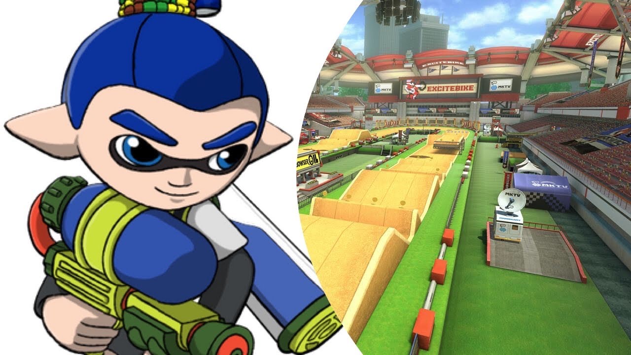Mario Kart 8 Deluxe - Inkling Boy in Excitebike Arena (VS Race, 200cc ...