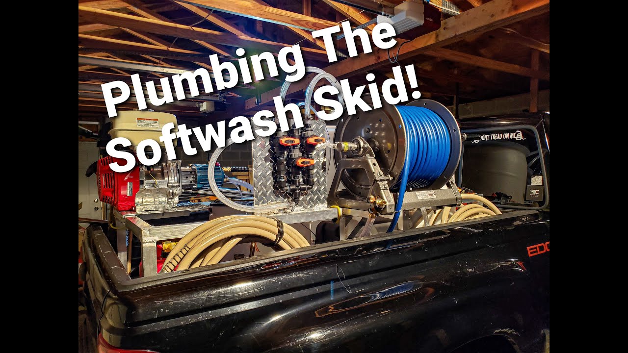Plumbing The Softwash Skid - YouTube