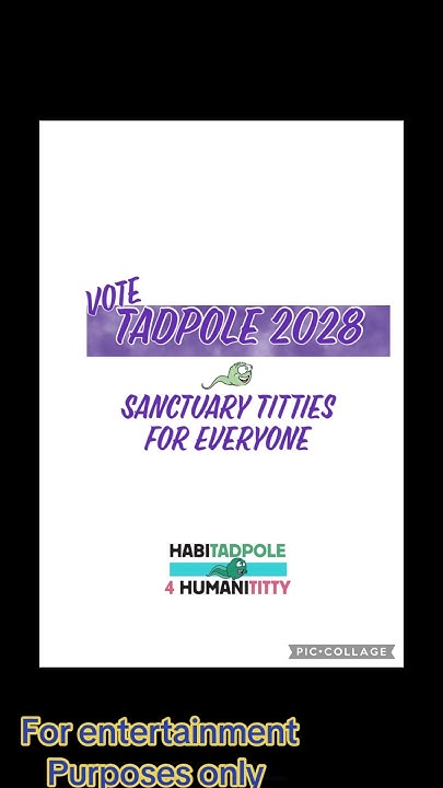 Tadpole 2028 #politics #thetittywhisperer #tadpoletriplett #america #vote #titty - YouTube