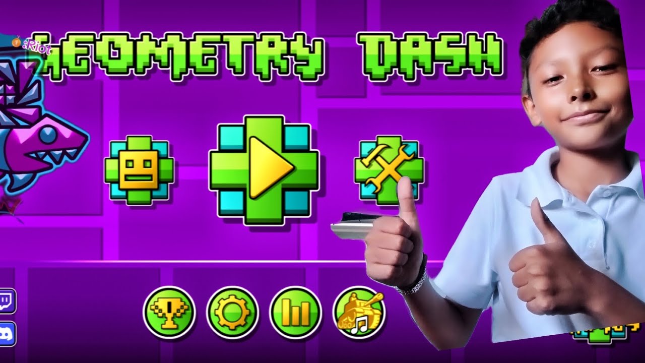 Jugando geometry dash - YouTube