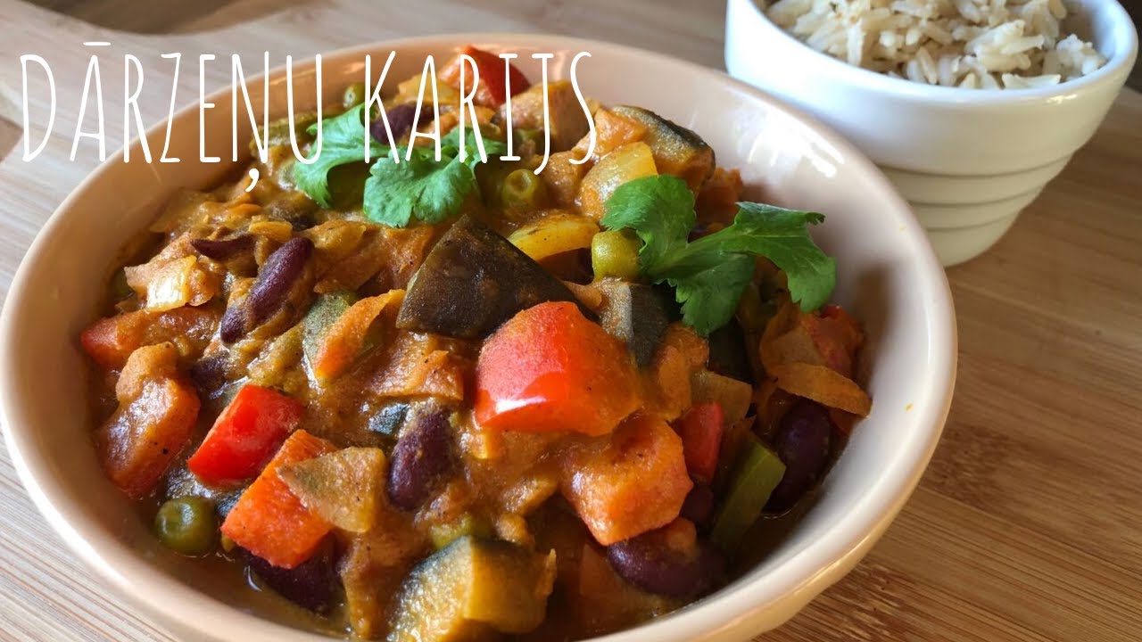 Vegānisks dārzeņu karijs. Viegli pagatavojams. Vegāniskas receptes ...