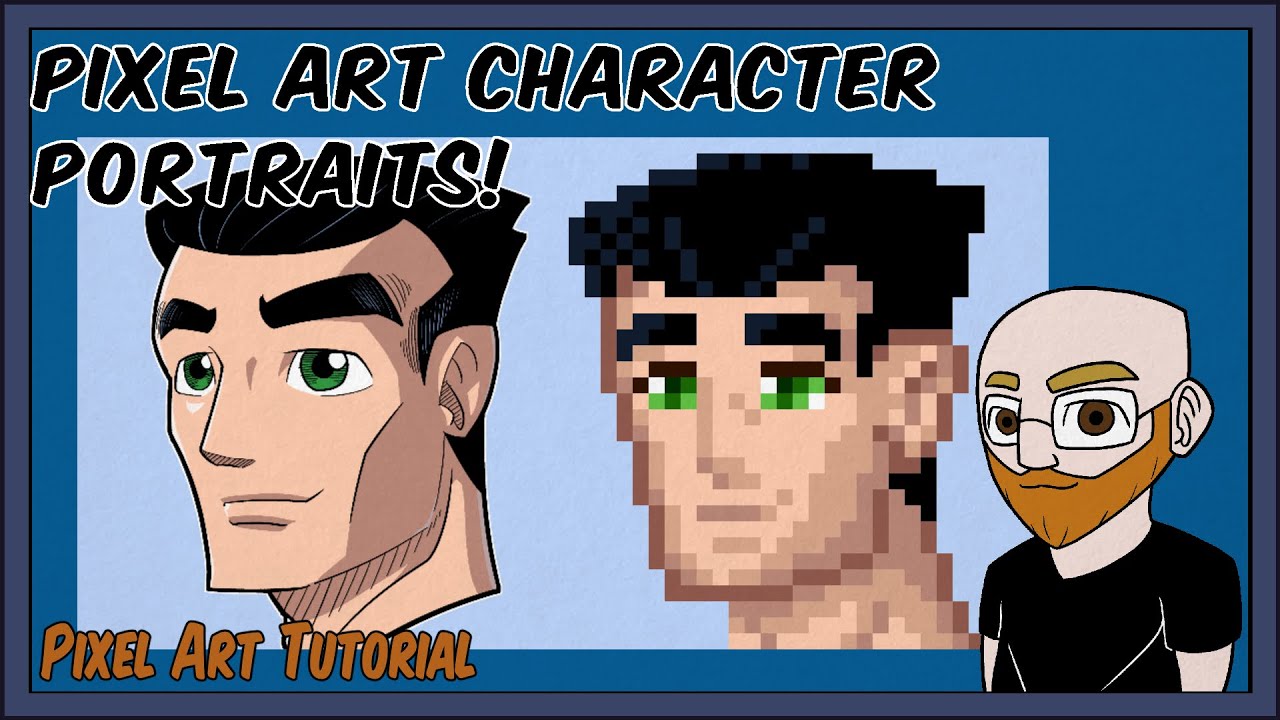 RPG Pixel Art Portraits - Pixel Art Tutorial - YouTube