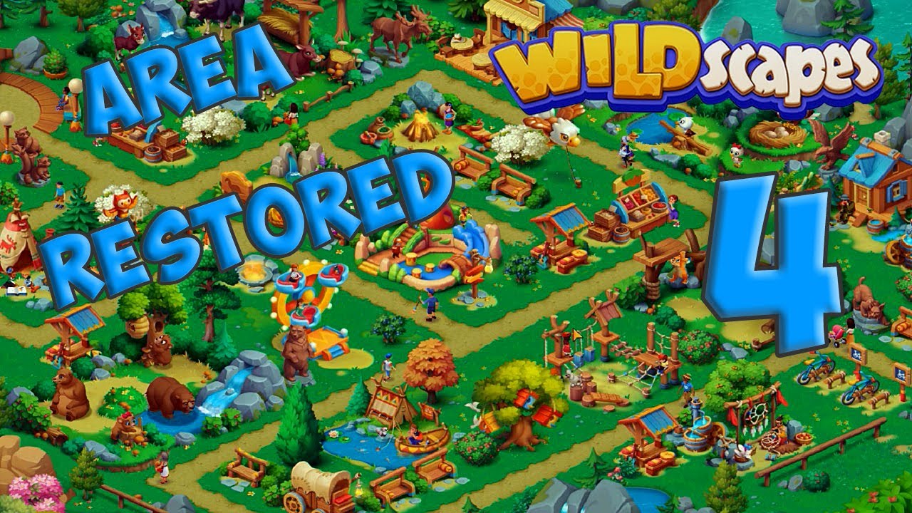 Wildscapes AREA 4 - Zoo Decoration [ Gameplay Story ] Украшение ...