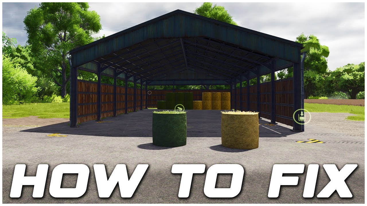 Farming Simulator 25 How to Fix Bale and Pallet Storage - YouTube