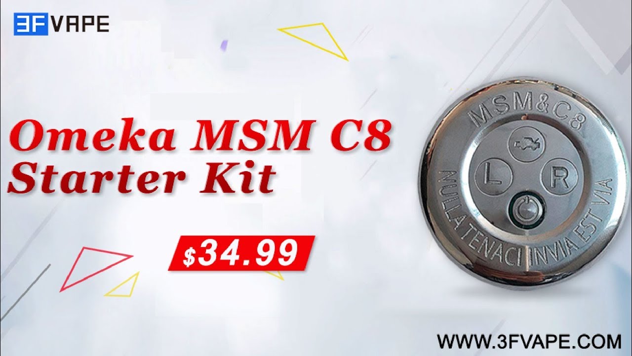Omeka MSM C8 Starter Kit - A car Key shape vape kit! - YouTube