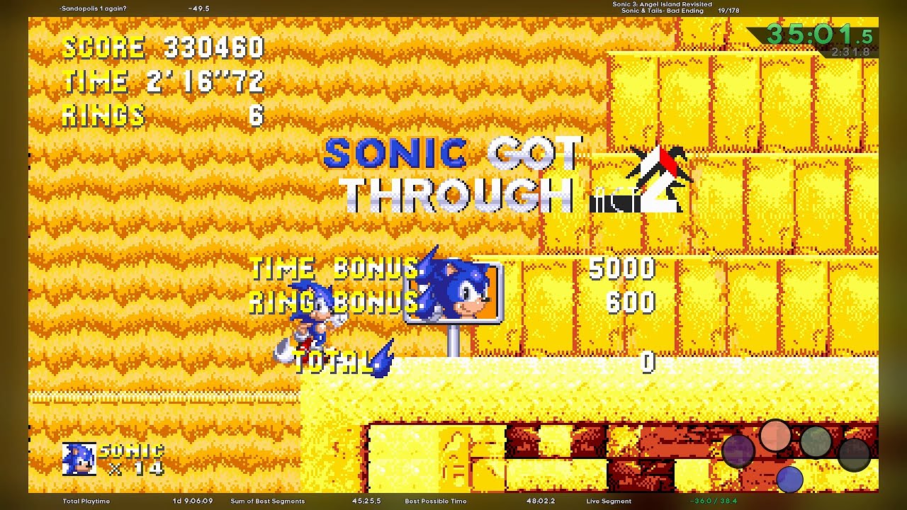 [Obsolete] S3Air Sonic + Tails Bad Ending PB/WR [48:56] as of 2020-05 ...