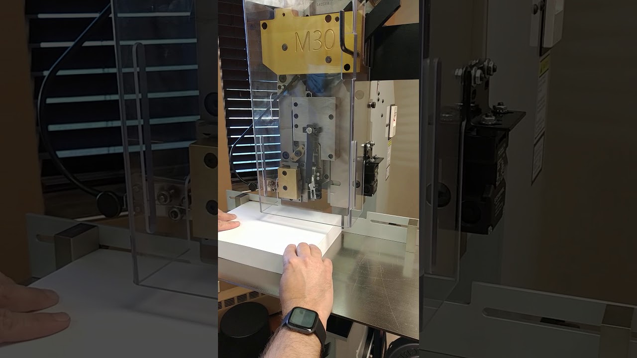 Stab Stitching 40mm of paper - YouTube