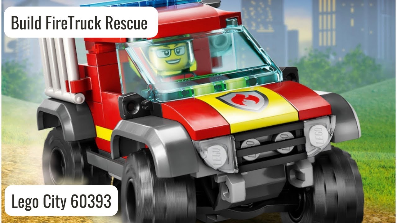 Lego City 2023 Set - Fire Truck Rescue 60393 Speed Build - YouTube