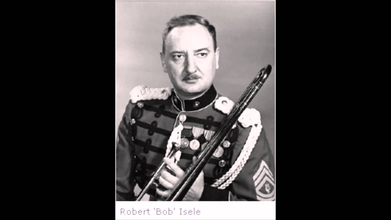 Robert ''Bob'' Isele trombone soloist United stated Marine band plays ...