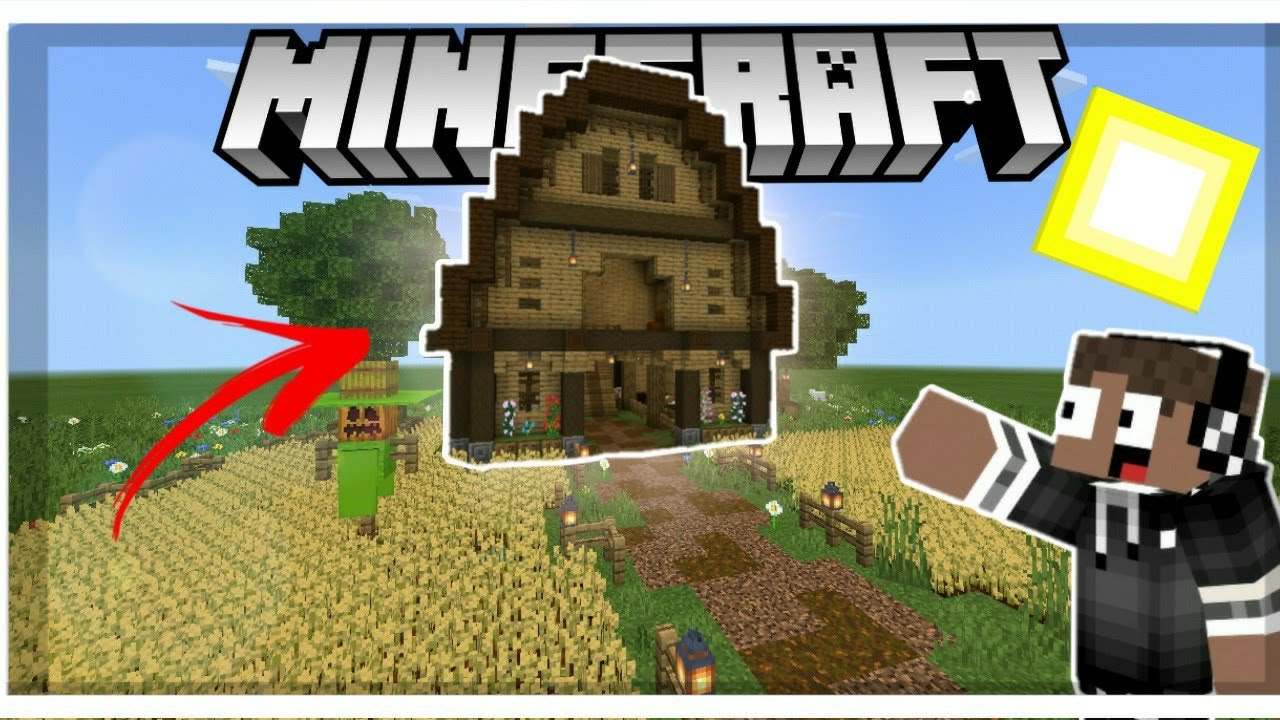 COMO FAZER UM CELEIRO DE FAZENDA MEDIEVAL NO MINECRAFT PE- Luis craft ...