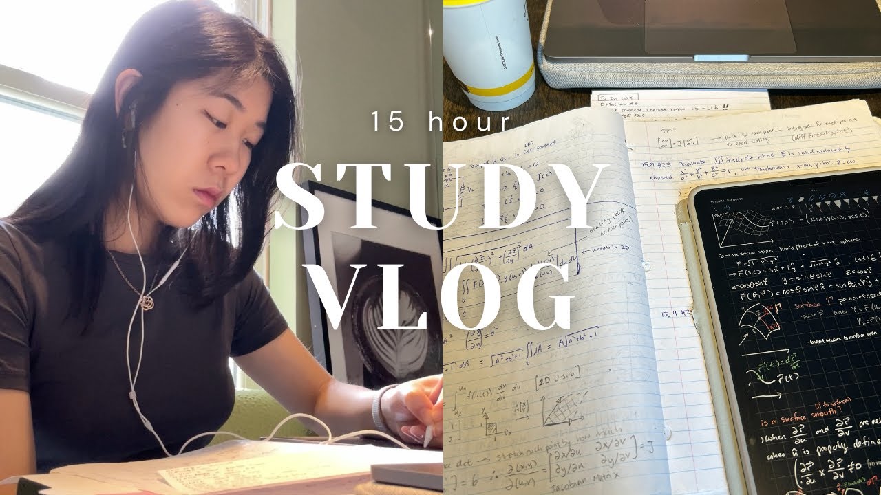 STUDY VLOG (productive 15 hours) - YouTube