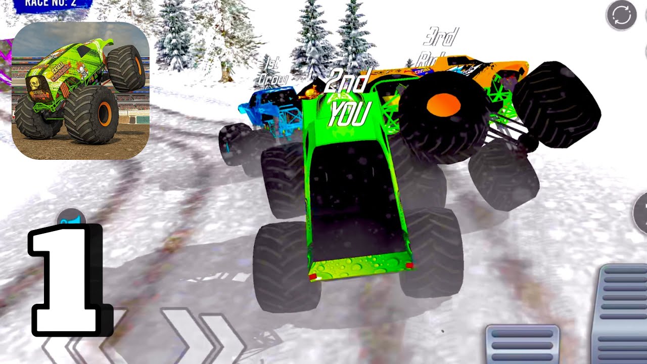 Monster Truck 4x4 stunt racer Off Road Rally in a Dirt Arena Full ...