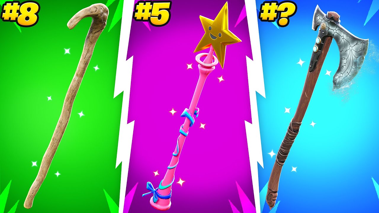 34 Most *TRYHARD* Pickaxes In Fortnite.. - YouTube