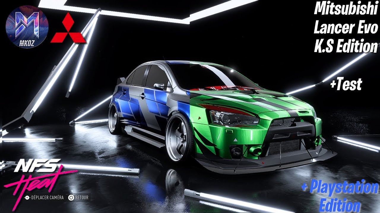 MITSUBISHI LANCER EVO KS Ed. (Précommande DLC) - Test - NFS HEAT - YouTube