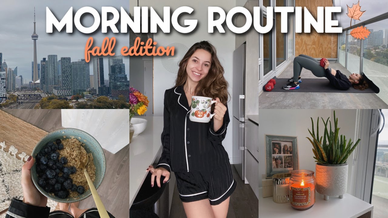 MY FALL MORNING ROUTINE 🍂 Healthy & Productive | 2021 - YouTube