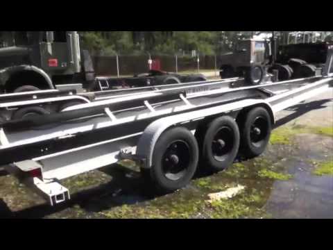 34' JDCI Enterprises Boat Master Trailer on GovLiquidation.com - YouTube