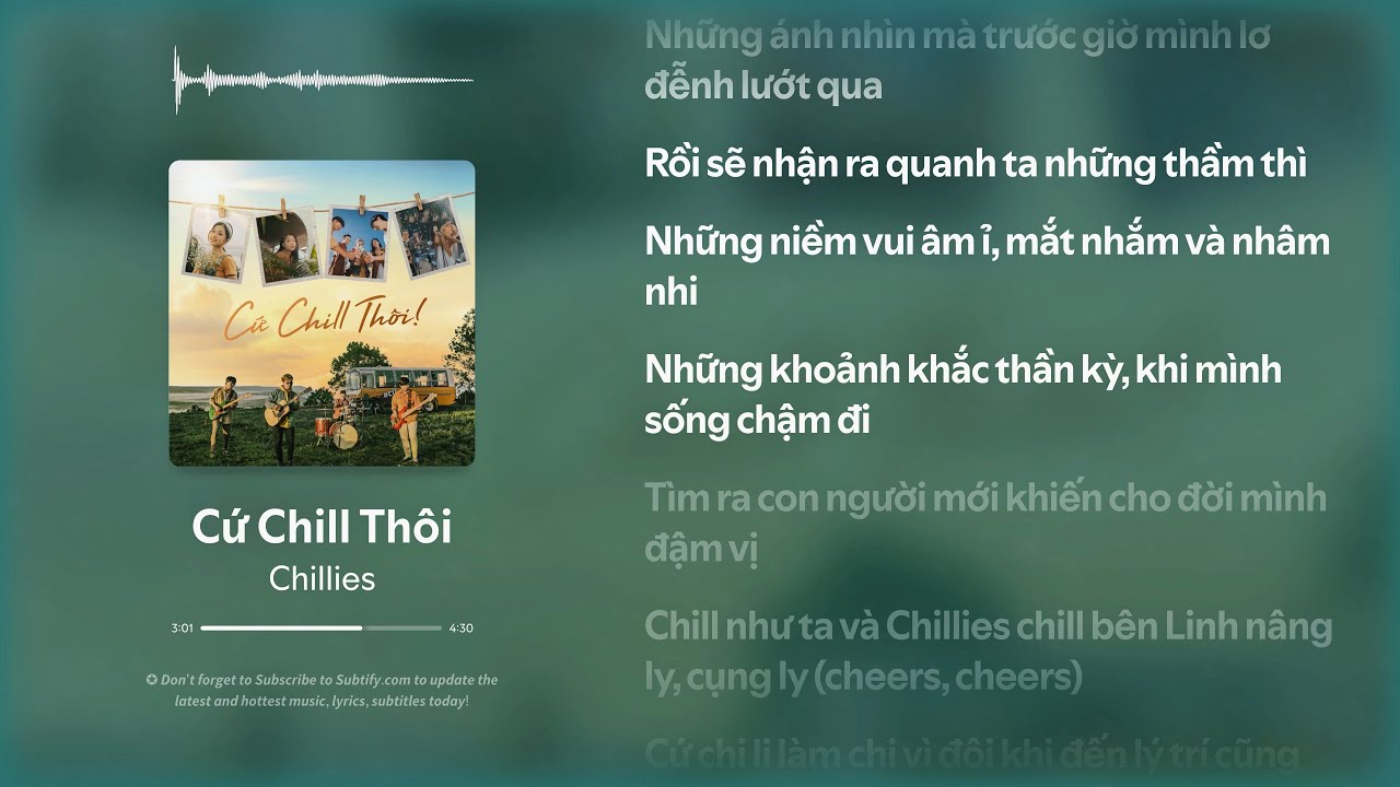 Chillies - Cứ Chill Thôi (Video Lyrics) - YouTube
