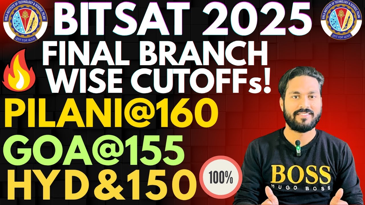 🔥BITS 2025 Final Iteration Branch Wise Cutoffs?Huge Drop possible Now?Bits Final Cutoff!# ...
