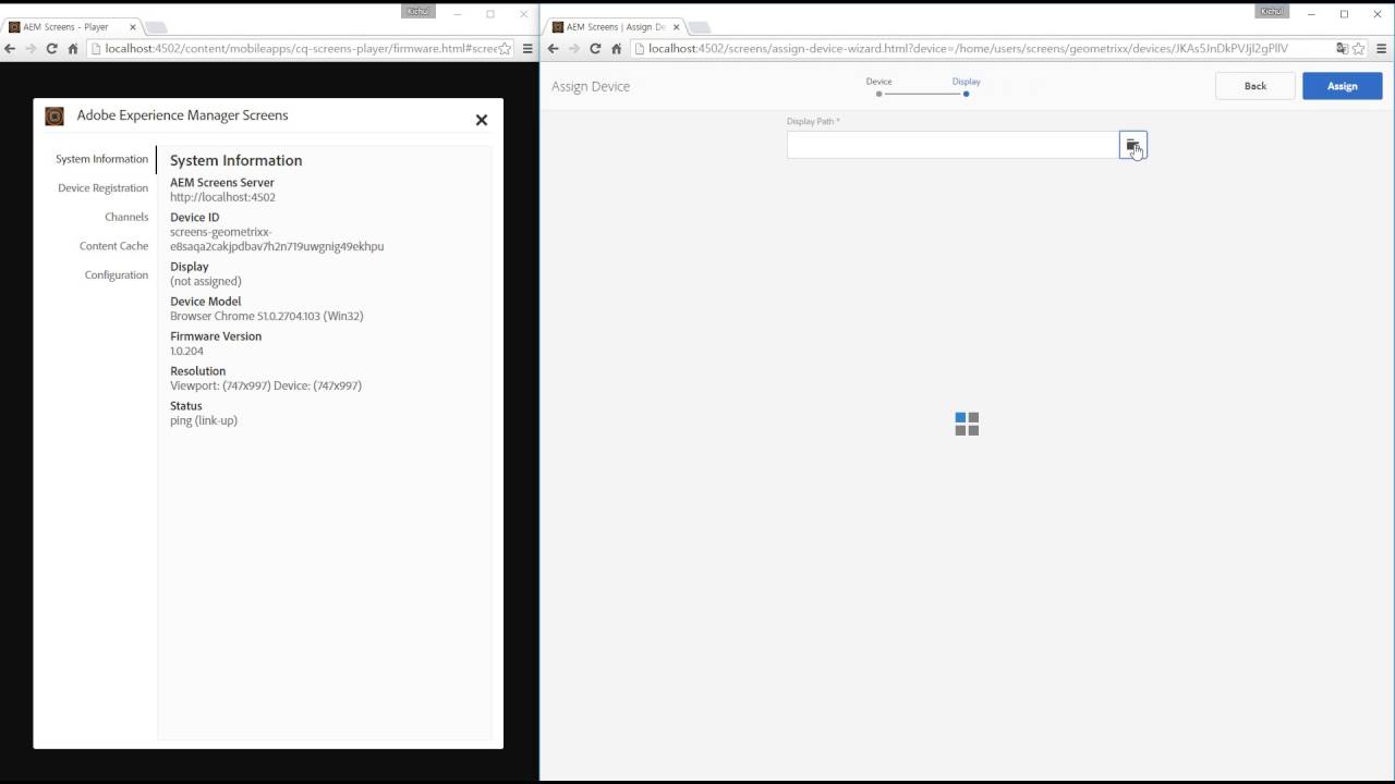 AEM Screens Device Registration - YouTube