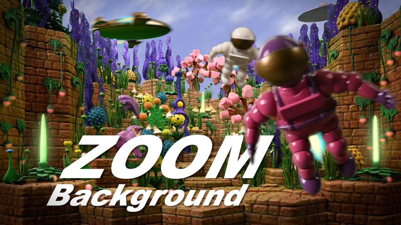 Alien Valley - Zoom background video looping animation by Peter ...