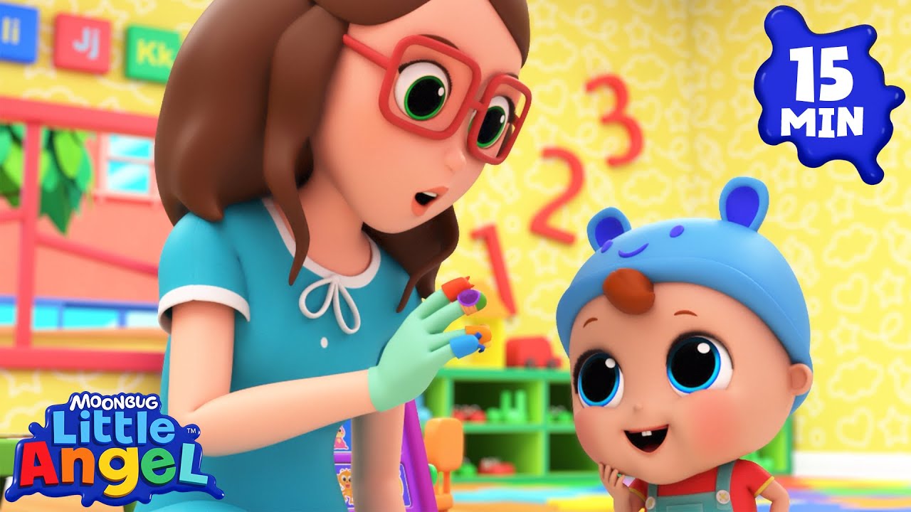 Finger Family Animals | 15 MIN LOOP | Little Angel | Kids Songs and ...