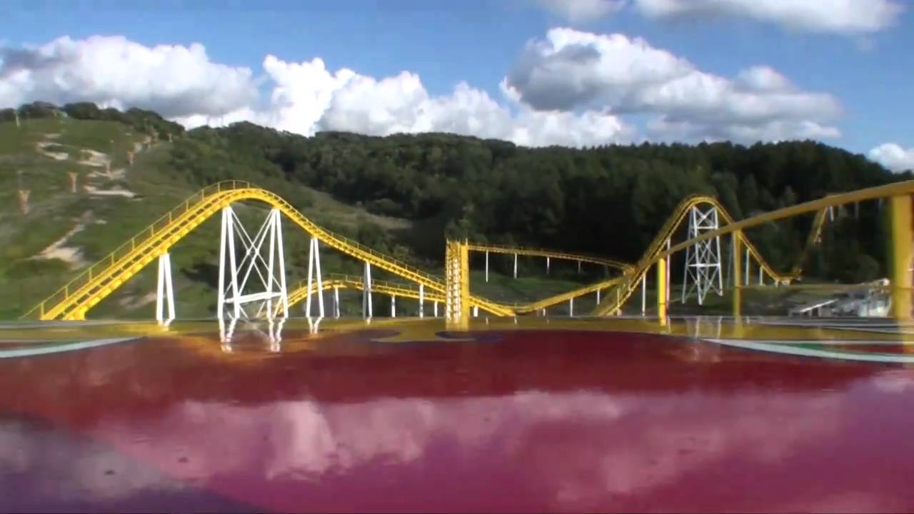 Big Boom GO ON Roller Coaster Front Seat POV On-Ride Hokkaido Mitsui ...