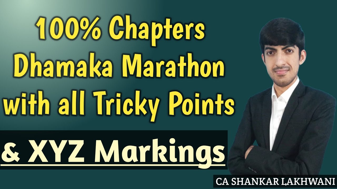 All Chapters Dhamaka Marathon with 100% Tricky Points in just 6.5 Hours I CA Final Audit - YouTube