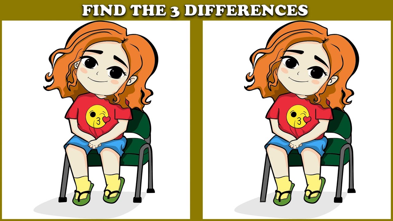 FIND THE 3 DIFFERENCES. BRAIN GAME. ANTI-AGING - YouTube