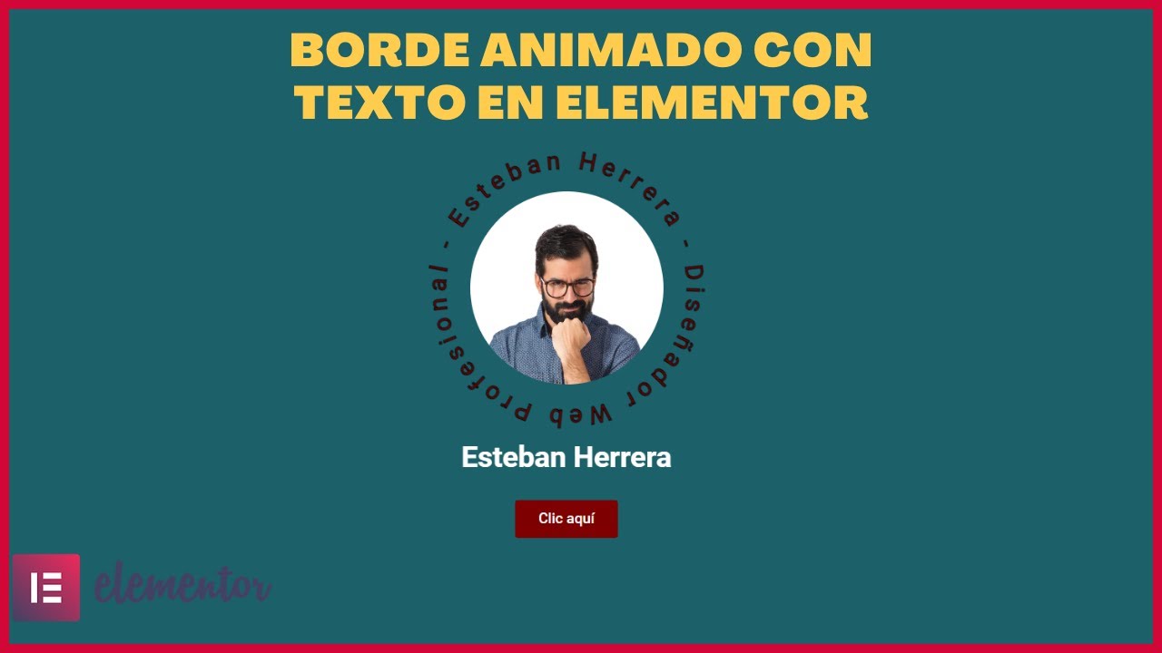 🔵 Efecto animado con texto en circulo en elementor 🙌 - YouTube