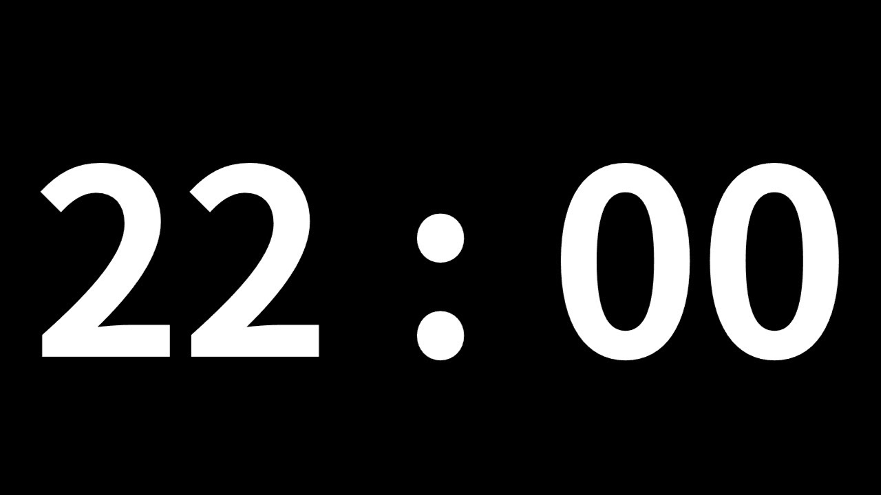 22분 타이머 22minute timer 1320 second timer - YouTube