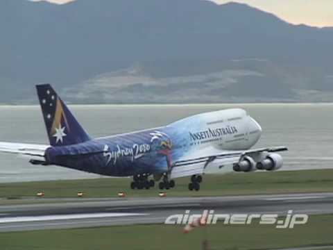 [1997 Kansai (関西)] Ansett Sydney2000《AN743 VH-INJ KIX970917》 - YouTube