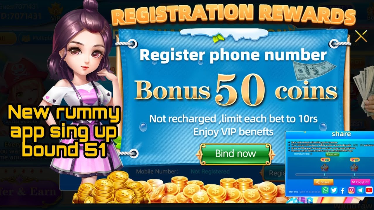 New rummy app | rummy app sign up bonus 51| minimum withdrawal 100 | 💵🤑 ...
