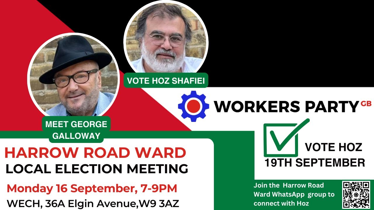 Harrow Road ward candidate Hoz Shafiei's speech at the WECH community ...