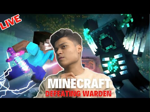 Minecraft EPIC FIGHT WITH WARDEN | Live 24/7 SMP | | #minecraft #live # ...