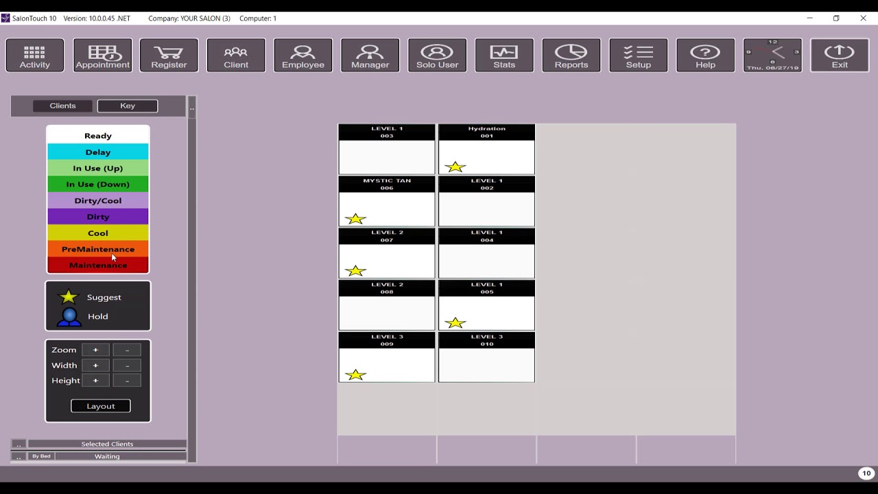 SalonTouch 10 Customizing the Look of The Activity Screen - YouTube