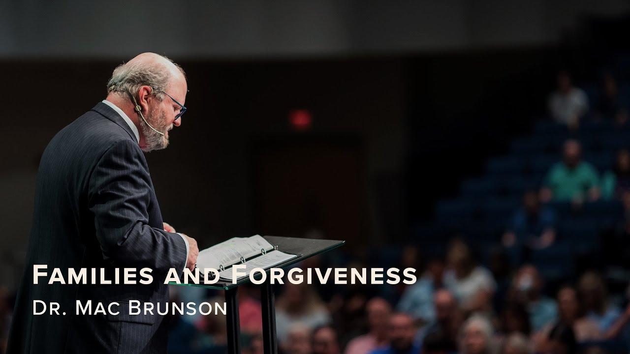 "Families and Forgiveness: A Series in Philemon" | Dr. Mac Brunson ...