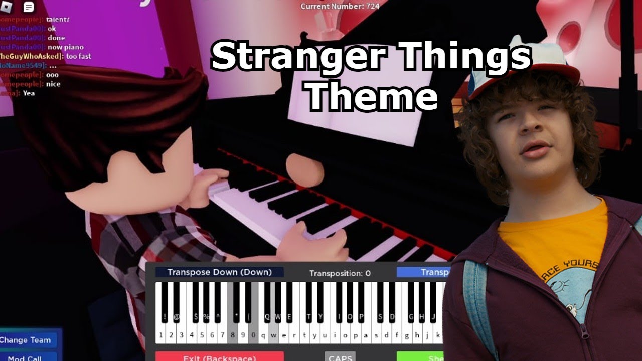 Stranger Things Theme On Roblox Got Talent - YouTube