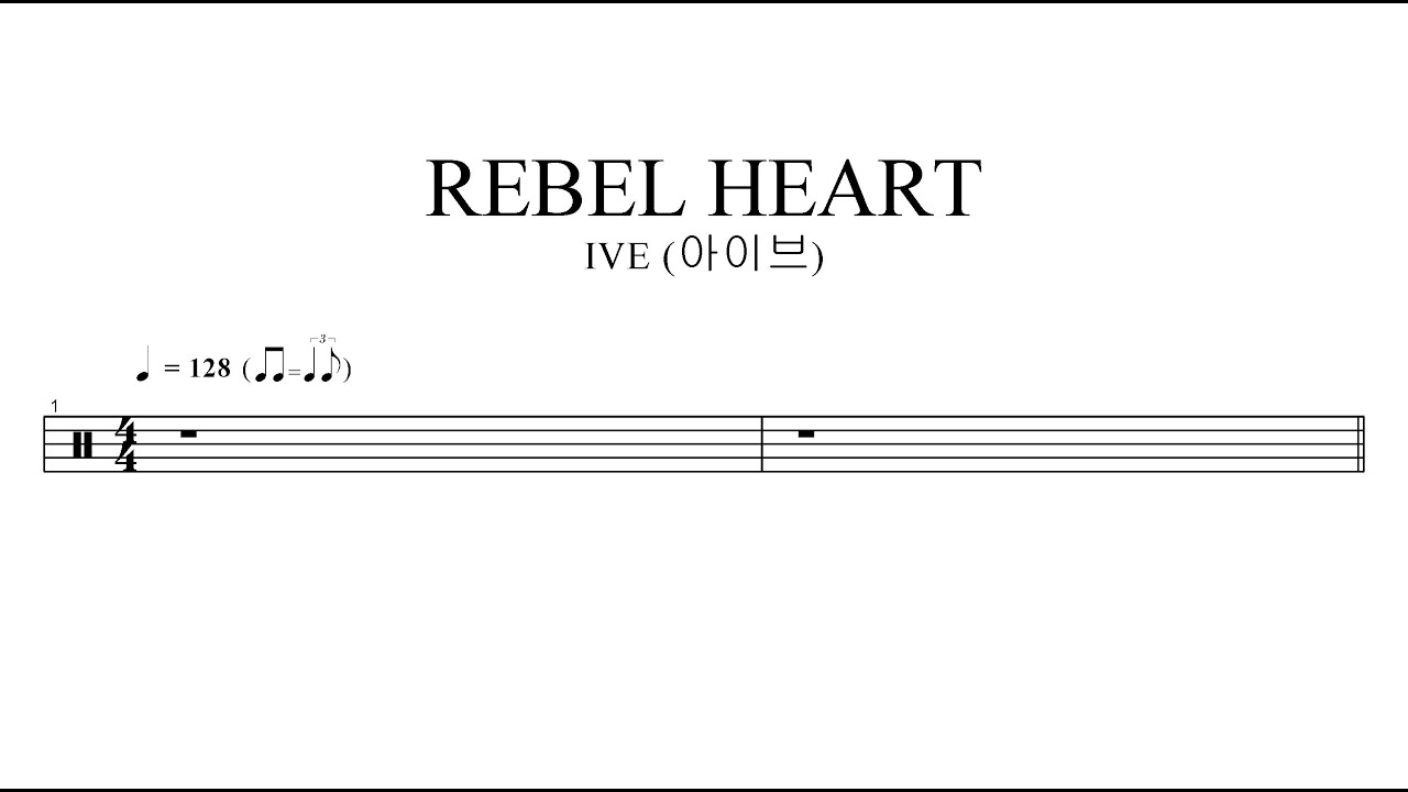 IVE - REBEL HEART | DRUM SHEET MUSIC - YouTube